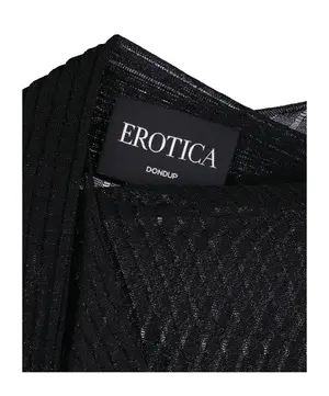 DONDUP Erotica Sheer Striped Knit Jumpsuit