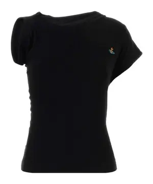 VIVIENNE WESTWOOD Asymmetric Top With Embroidered Orb
