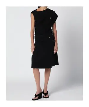 VIVIENNE WESTWOOD Asymmetric Top With Embroidered Orb