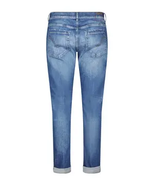 DONDUP George Slim-fit Jeans With Turn-up Trim - Blue