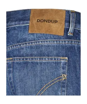 DONDUP Logo Patch Straight-leg Jeans