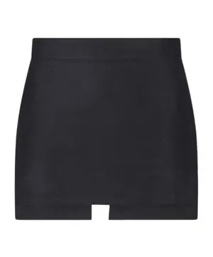 Rick Owens Fog Cutoff Layered Mini Skirt