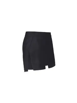 Rick Owens Fog Cutoff Layered Mini Skirt