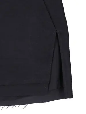 Rick Owens Fog Cutoff Layered Mini Skirt