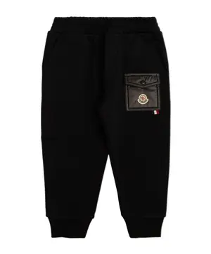 Moncler Elastic Waist Patch Pocket Joggers