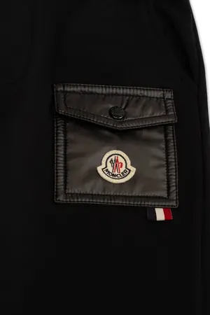 Moncler Elastic Waist Patch Pocket Joggers