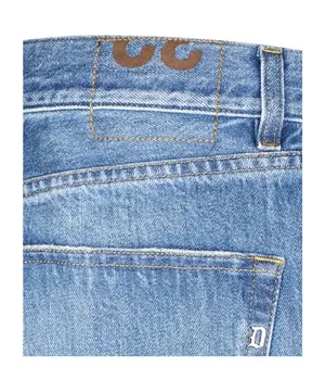 DONDUP Slim Fit Jeans With Turn-up Trim