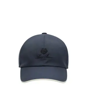 Loro Piana Logo Baseball Cap - Navy Blue