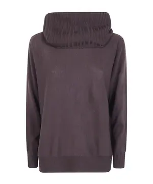 D.exterior High-neck Knit Sweater - Brown