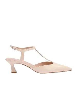 STUART WEITZMAN Vinnie T-strap Pump - Linen