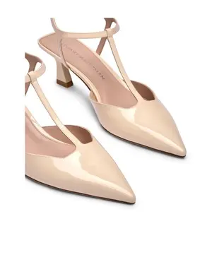 STUART WEITZMAN Vinnie T-strap Pump - Linen