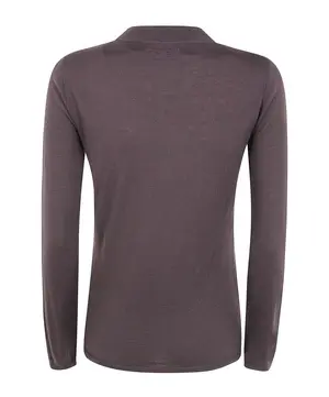 D.exterior Ribbed Crew-neck Knit Top