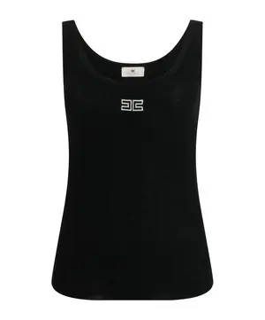 Elisabetta Franchi Logo-detail Knit Vest