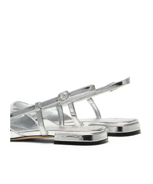 STUART WEITZMAN Vinnie Slingback Flat - Silver