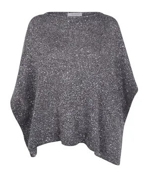 D.exterior Crystal-embellished Knit Top