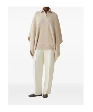 Fabiana Filippi High Neck Cape - No