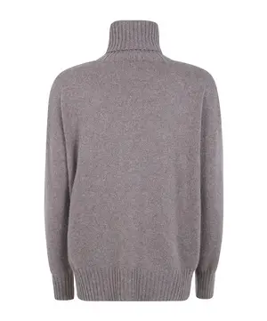 D.exterior High-neck Knit Sweater