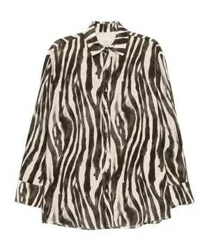 ALYSI Zebra-print Shirt