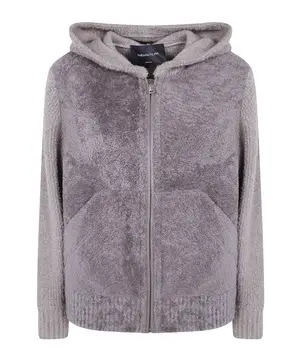 Fabiana Filippi Hooded Zip-up Knit Top