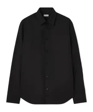 Burberry Slim Fit Cotton Shirt - Black
