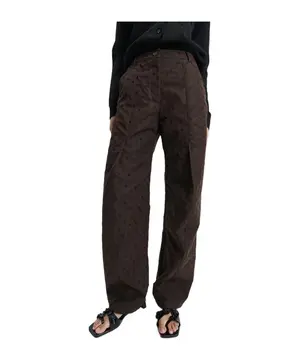 Cecilie Bahnsen Casual Pants With Belt Loops - Brown