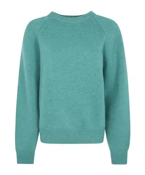 THE FRANKIE SHOP Lina Round Neck Jumper - Green
