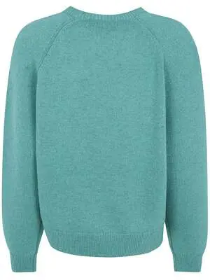 THE FRANKIE SHOP Lina Round Neck Jumper - Green