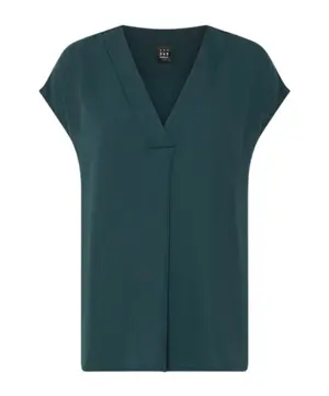 Marella V-neck Overshirt With Pleated Front