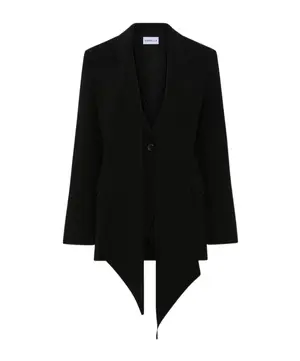 Marella Single-breasted Blazer With Detachable Scarf