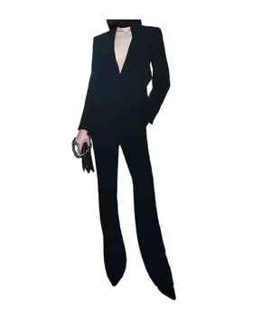 Marella Single-breasted Blazer With Detachable Scarf