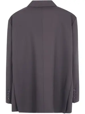 THE FRANKIE SHOP Bea Single-breasted Blazer - Grey