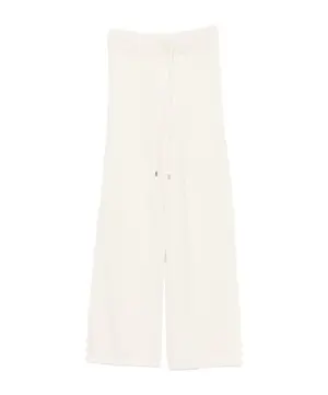 ERMANNO FIRENZE Drawstring-waist Fine-knit Trousers