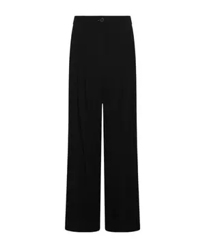 Marella Pleated Casual Trousers - Black