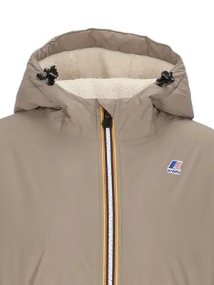 K-WAY Jacinthe Orsetto 3/4 Length Hooded Coat