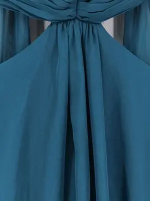 Retrofete Meira Chiffon Gown - Blue-green