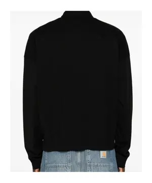 Rhude Logo-embroidered Long-sleeve Polo Shirt
