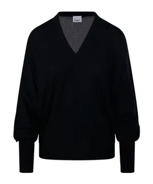 NUDE V-neck Sweater - Black