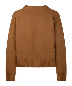 BE YOU V-neck Pullover Sweater With Ribbed Details