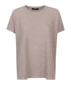 Fabiana Filippi Embroidered Cap-sleeve Knitted Top