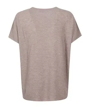 Fabiana Filippi Embroidered Cap-sleeve Knitted Top