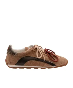 Dsquared2 Round Toe Lace-up Sneakers - Brown