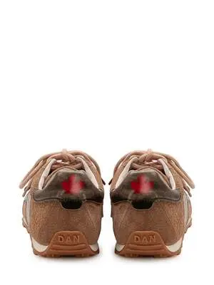 Dsquared2 Round Toe Lace-up Sneakers - Brown