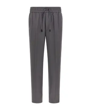 Brioni Drawstring Casual Pants - Grey