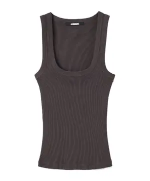 Jacquemus Square Neck Ribbed Knit Vest