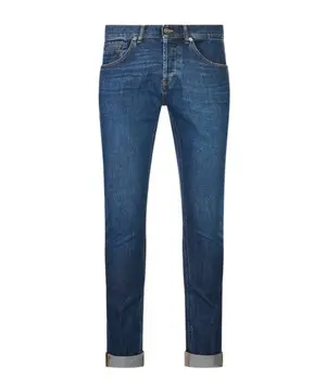 DONDUP Cuffed Hem Denim Trousers