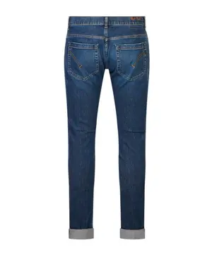 DONDUP Cuffed Hem Denim Trousers