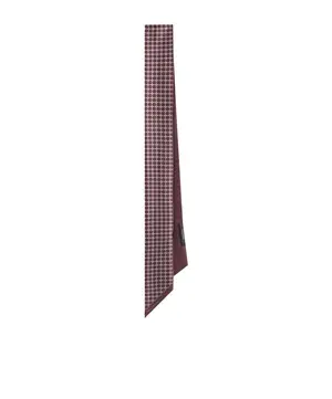 Tagliatore Geometric Print Scarf - Gray