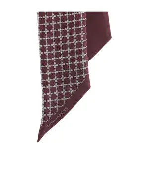 Tagliatore Geometric Print Scarf - Gray