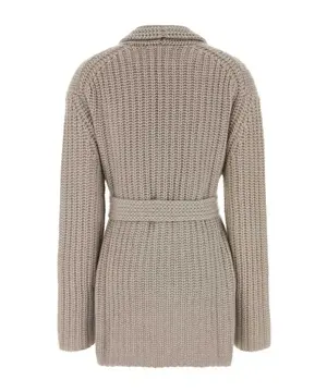 LISA YANG Belted Wrap Cardigan - Beige