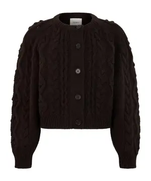 LISA YANG Lisa Yang Cable-Knit Cashmere Cardigan